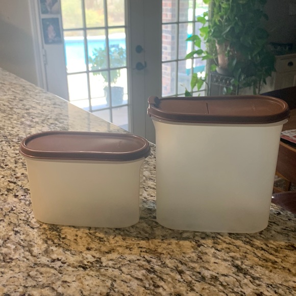 Tupperware | Kitchen | Vintage 80s Brown Tupperware Bundle Of Two ...